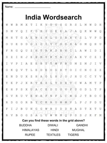 India Facts & Worksheets | History, Culture, Geography, Wildlife