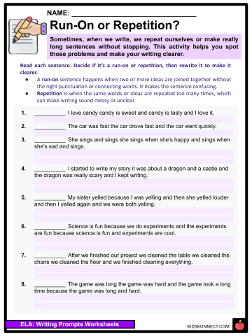 Writing Prompts Worksheets | Common Mistakes to Avoid, Types