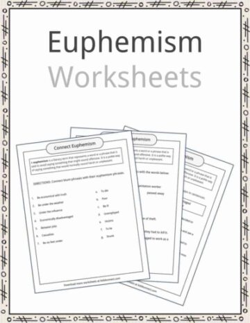 Euphemism Examples, Definition & Worksheets For Kids