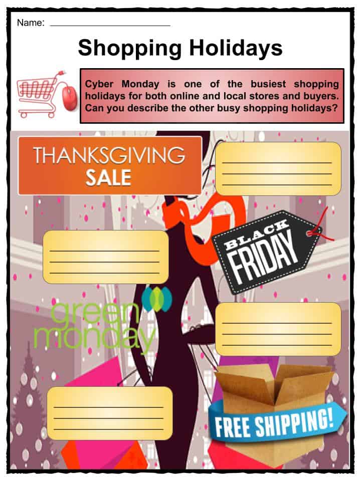 Cyber Monday 2019 Facts, Worksheets & History Information For Kids