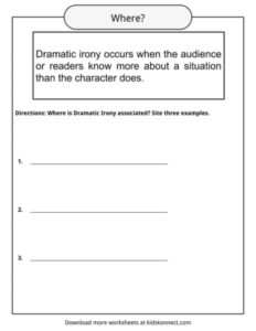Irony Worksheet Irony Unit Middle School Paired Reading, Writing