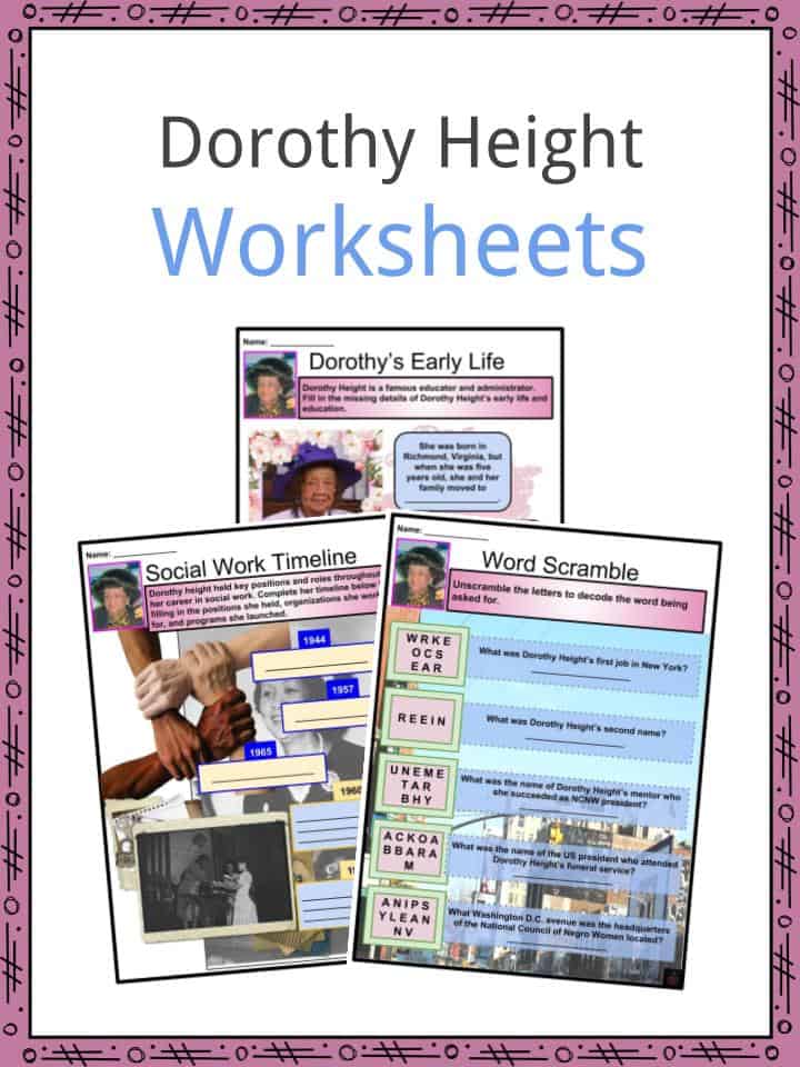 Dorothy Height Facts, Worksheets, Career, Awards & Activism For Kids