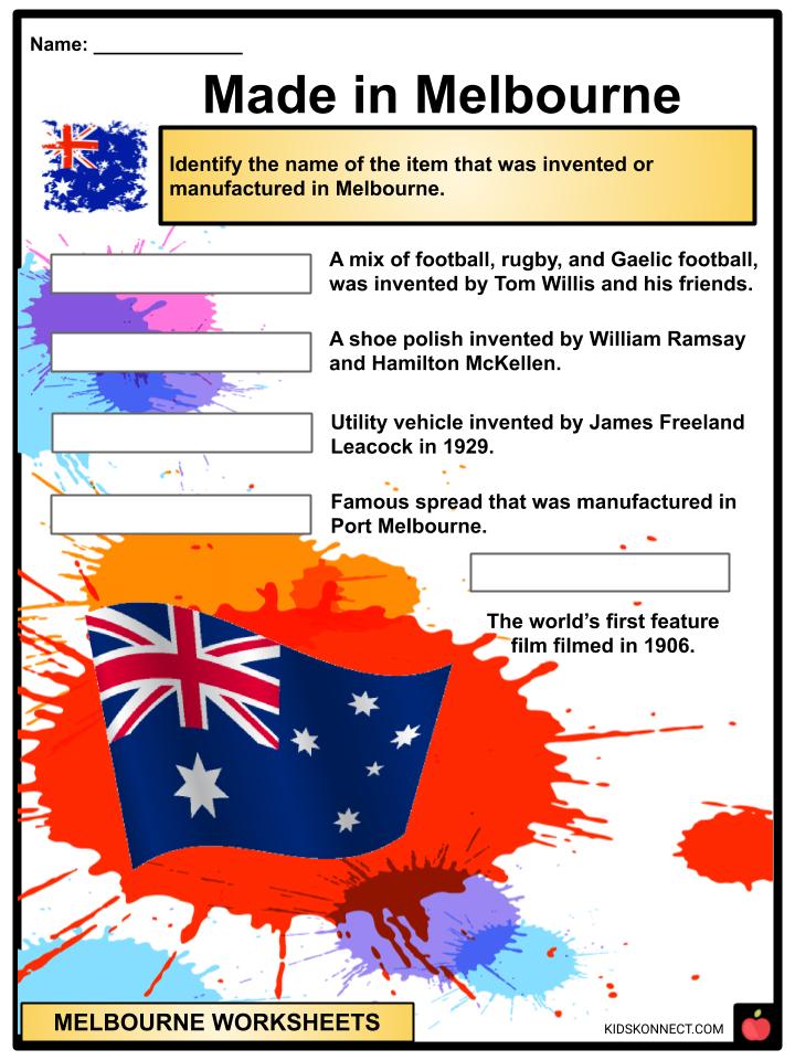 Melbourne Facts, Worksheets, History, Geography & Climate For Kids