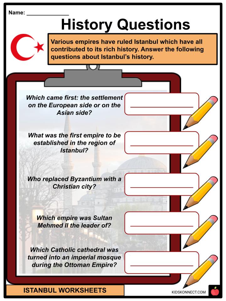 Istanbul Facts, Worksheets, Etymology & Geography For Kids