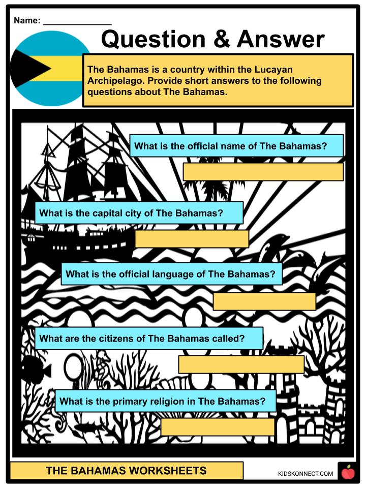 The Bahamas Facts, Worksheets, Capital & Geography For Kids