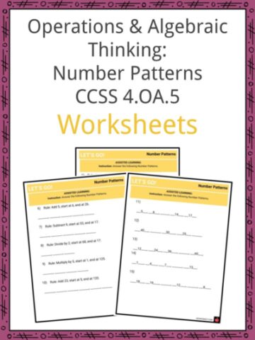 Operations & Algebraic Thinking: Number Patterns CCSS 4.OA.5