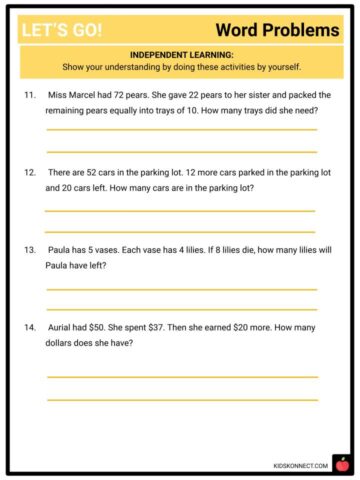 Operations and Algebraic Thinking: Word Problems CCSS 3.OA.8