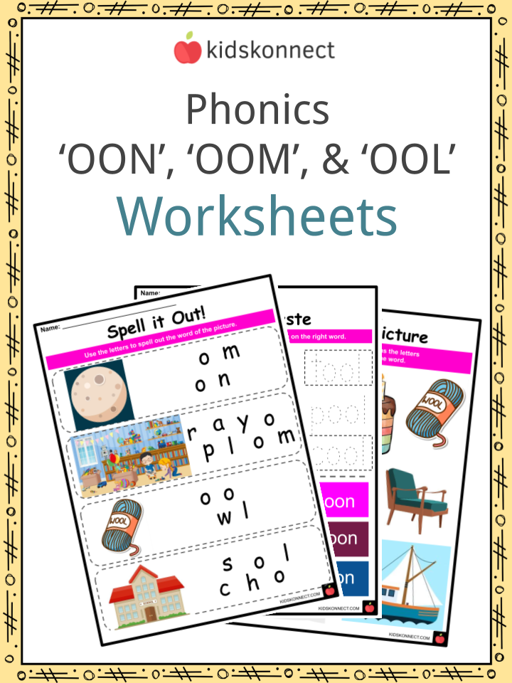 Phonics OON OOM OOL Sound Worksheets Activities KidsKonnect Phonics OON OOM OOL Sound Worksheets Activities KidsKonnect