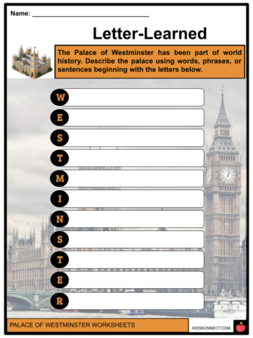 Palace of Westminster, Worksheets, and Examples | PDF Download
