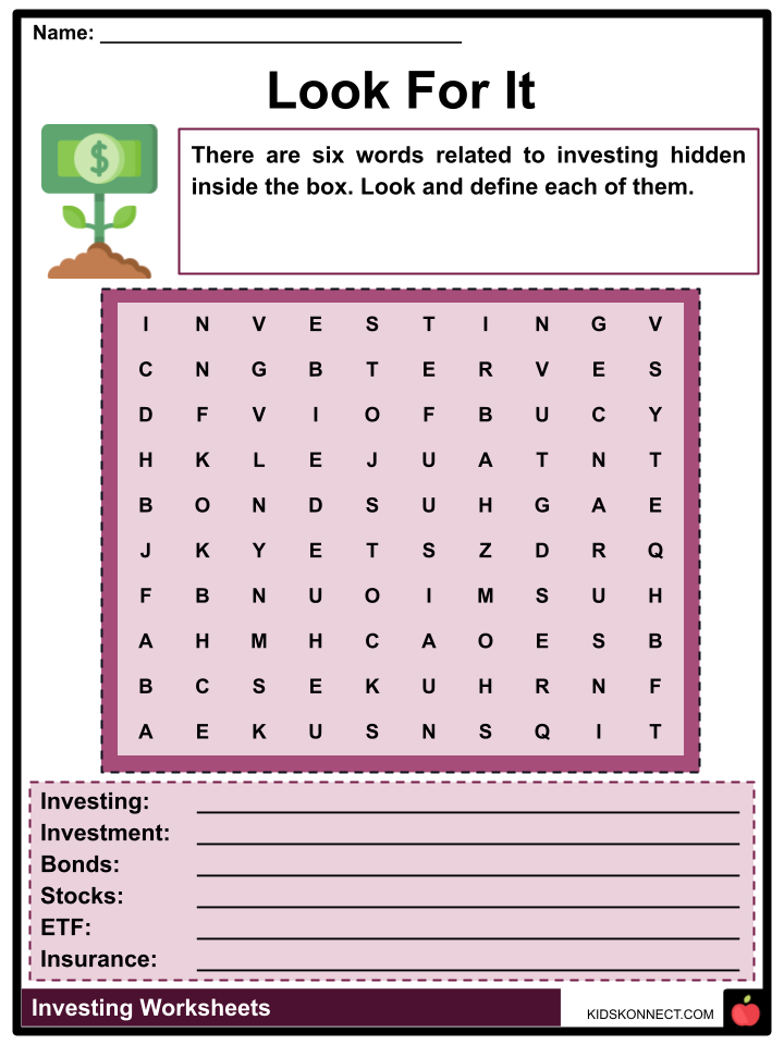 Investing Facts & Worksheets For Kids | What is it? How does it work?