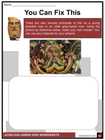 Greek God Achelous Facts & Worksheets | Origin, Mythology, Powers