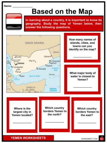 Yemen Worksheets & Facts | History, Geography, Culture