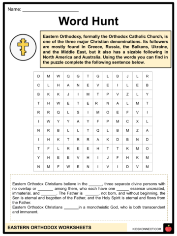 Eastern Orthodox Facts & Worksheets | Theology | Holy Mysteries