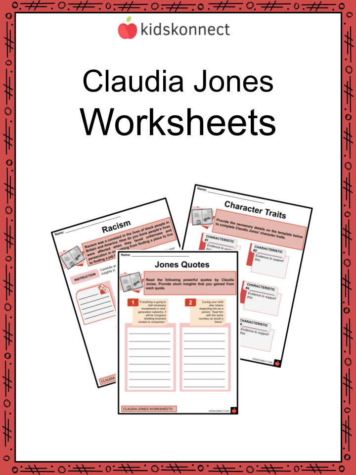 Claudia Jones Worksheets | Political Activism, Ideology, Legacy