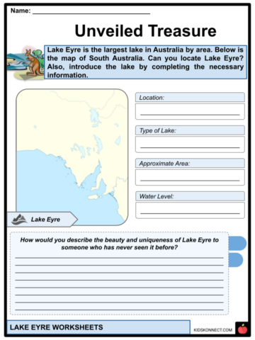 Lake Eyre Worksheets | Geography, Flora and Fauna, Landscapes
