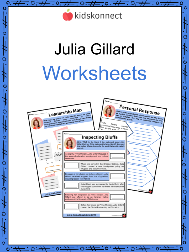 Julia Gillard Worksheets | Political Career, Shadow Cabinet