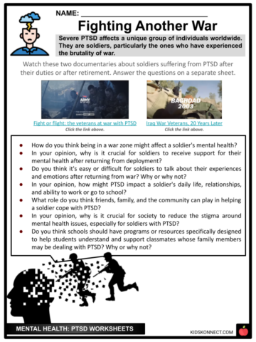 PTSD Worksheets | Post-Traumatic Stress Disorder, Causes, Treatment