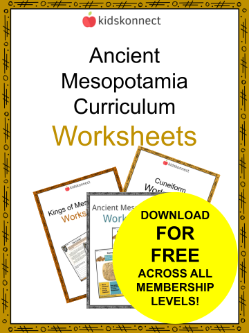 Ancient Mesopotamia Curriculum Worksheets & Lesson Plan