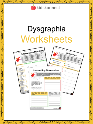 Dysgraphia Worksheets | Classification, Treatment, Symptoms
