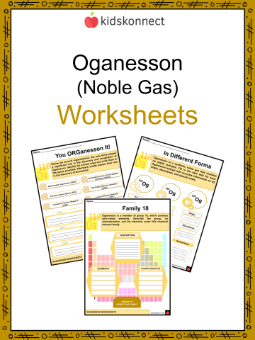 Oganesson Worksheets | Naming, Characteristics, Compounds