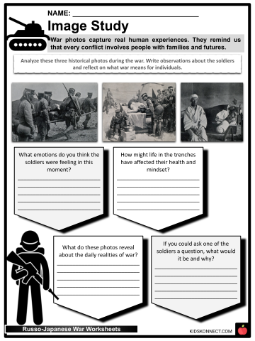 Russo Japanese War Worksheets | History, Aftermath, Importance