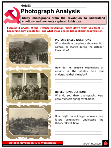 October Revolution Worksheets | Impact, Effects, Key Events